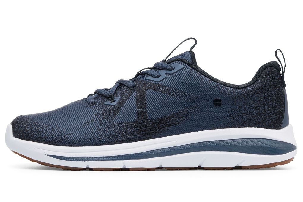 Toby II - Men's / Navy Slip-Resistant Textile Lace-up Shoes