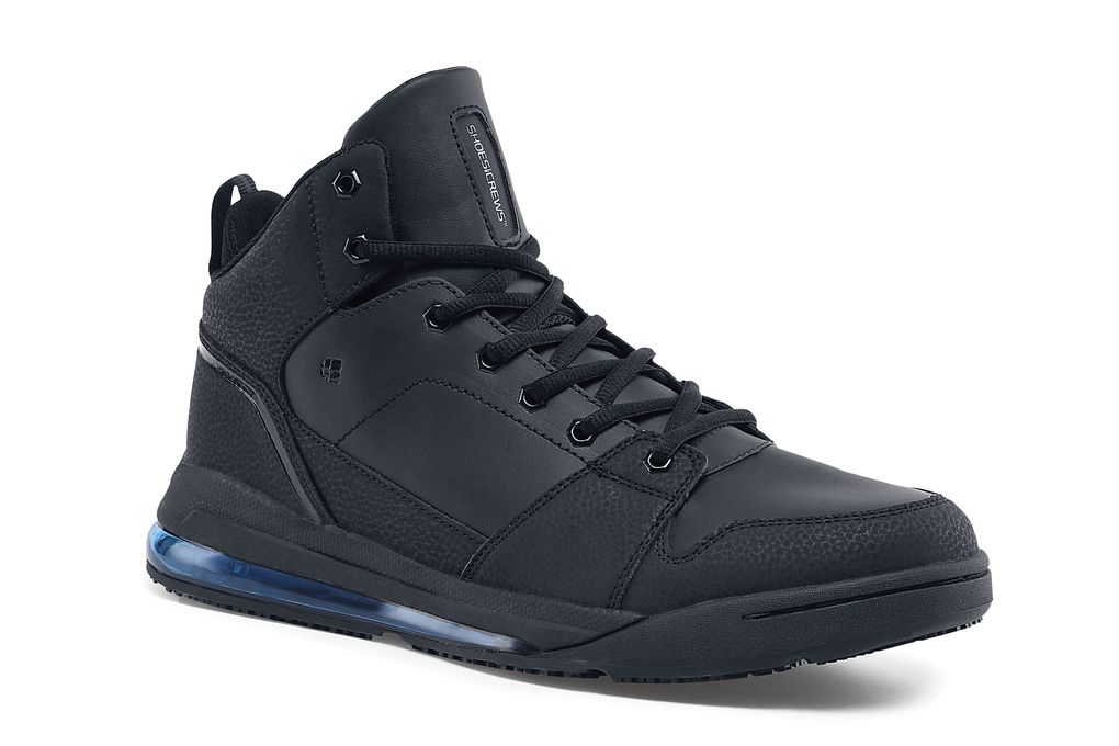 Tigon: Men's Black High-Top Athletic Non-Slip Shoes | Shoes For Crews ...