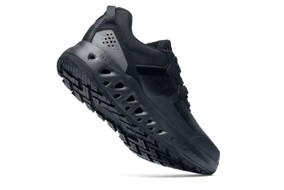 Springer Leather Highly Cushioned Men's Black Non-Slip Shoes