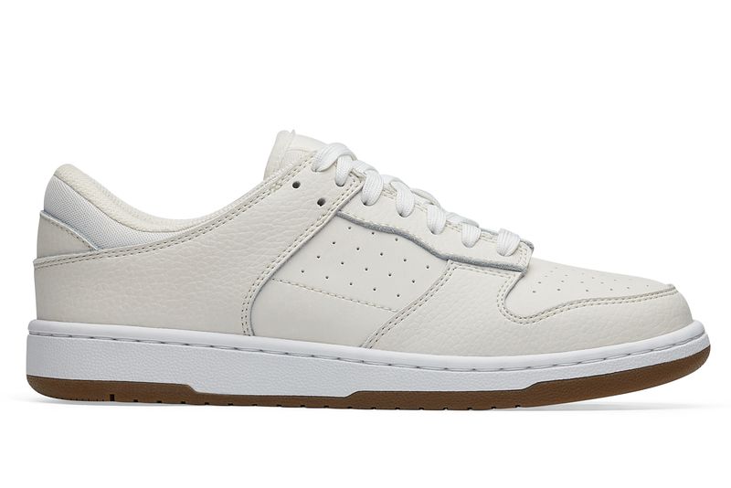 Greer - Men's Off White Old-School Slip-Resistant Court Shoes