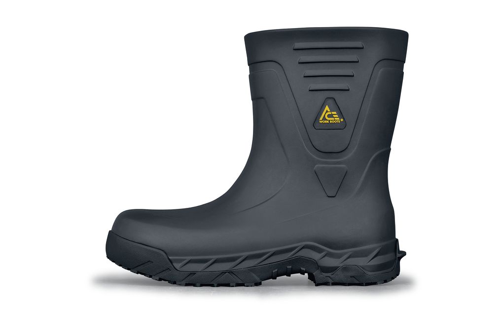 Bullfrog Pro II: Black Soft Toe Non-Slip Work Boots | ACE | Shoes For Crews