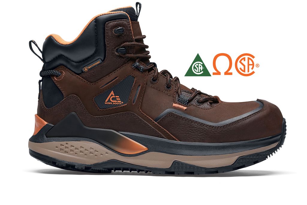 ACE ARROW Hiker Waterproof CSA Composite-Toe Slip-Resistant Boots ...