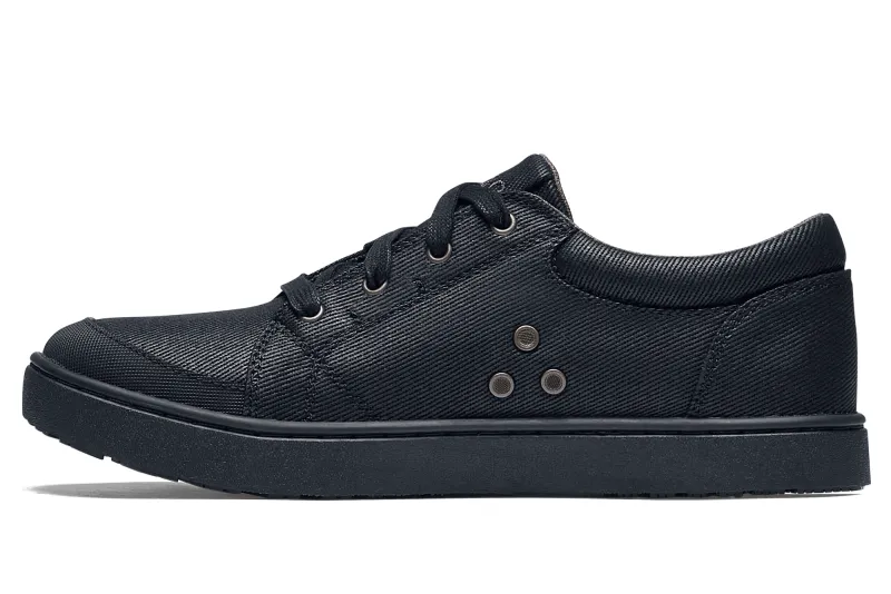 Maven Black Canvas Women's Slip-Resistant MOZO Work Shoes | Shoes For Crews