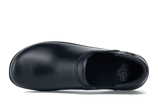 Men's MOZO® Forza Clog - Black Slip-Resistant Shoe for Chefs