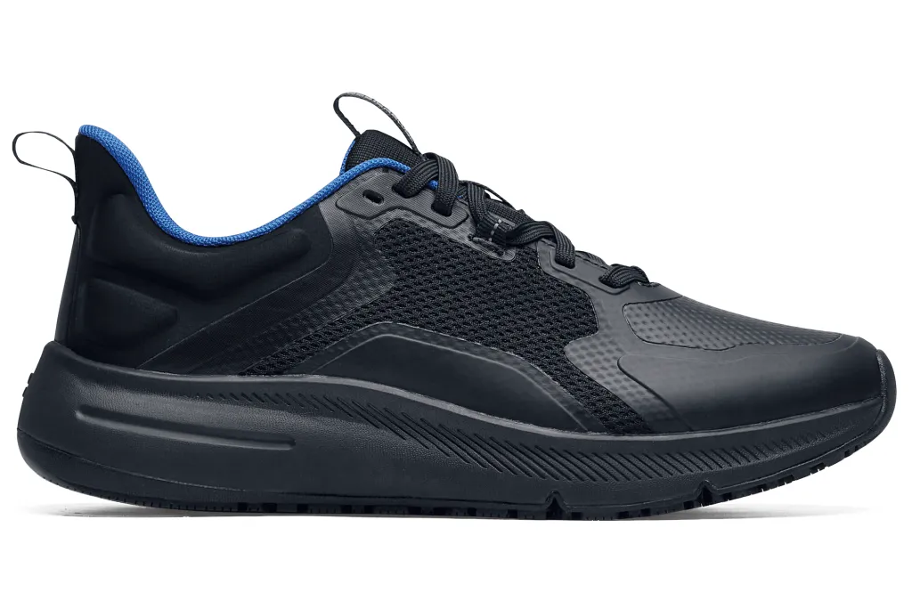 Crossing 4SG Women's Black Non-Slip Shoes with Blue Accents