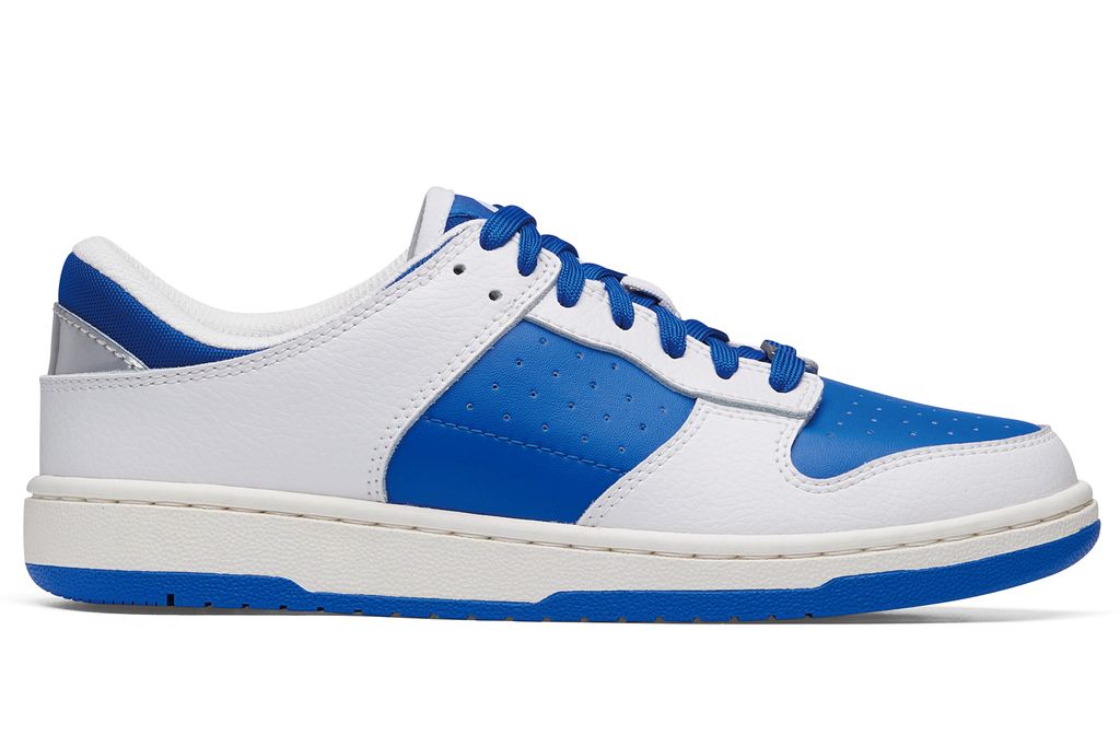 Greer - Men's Blue & White Old-School Non-Slip Court Shoes