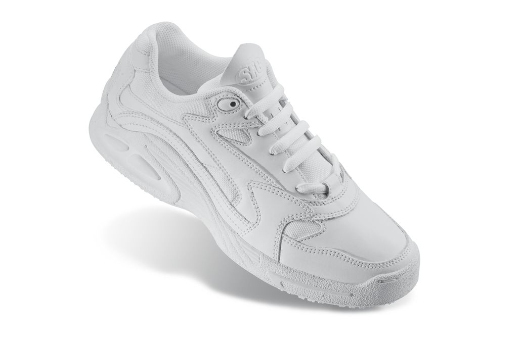 Falcon - White / Men's - Sporty Skid Resistant Shoes, Work Shoes ...