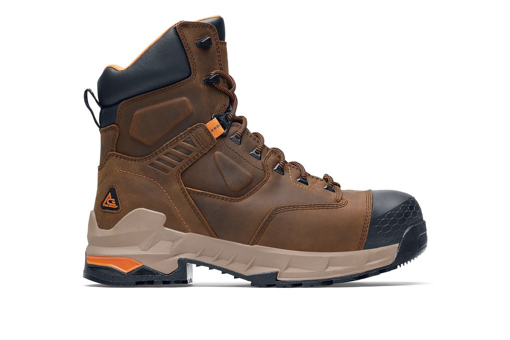 Redrock 8 Inch Men's Brown Composite-Toe CSA Work Boots | Shoes For Crews