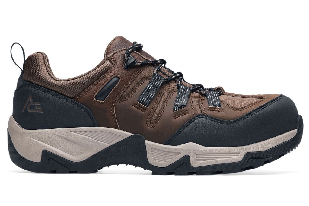 Badlands Safety Toe Puncture Resistant Non-Slip Brown Shoes