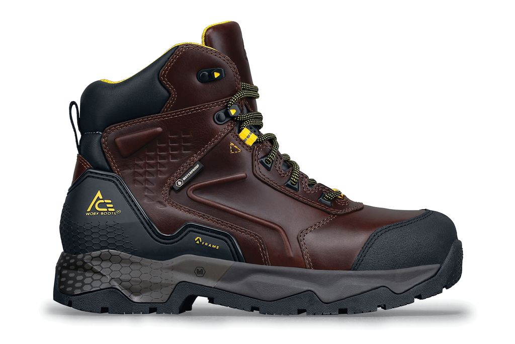 Pitch Brown Aluminum Toe & Waterproof Boots | ACE | Shoes For Crews